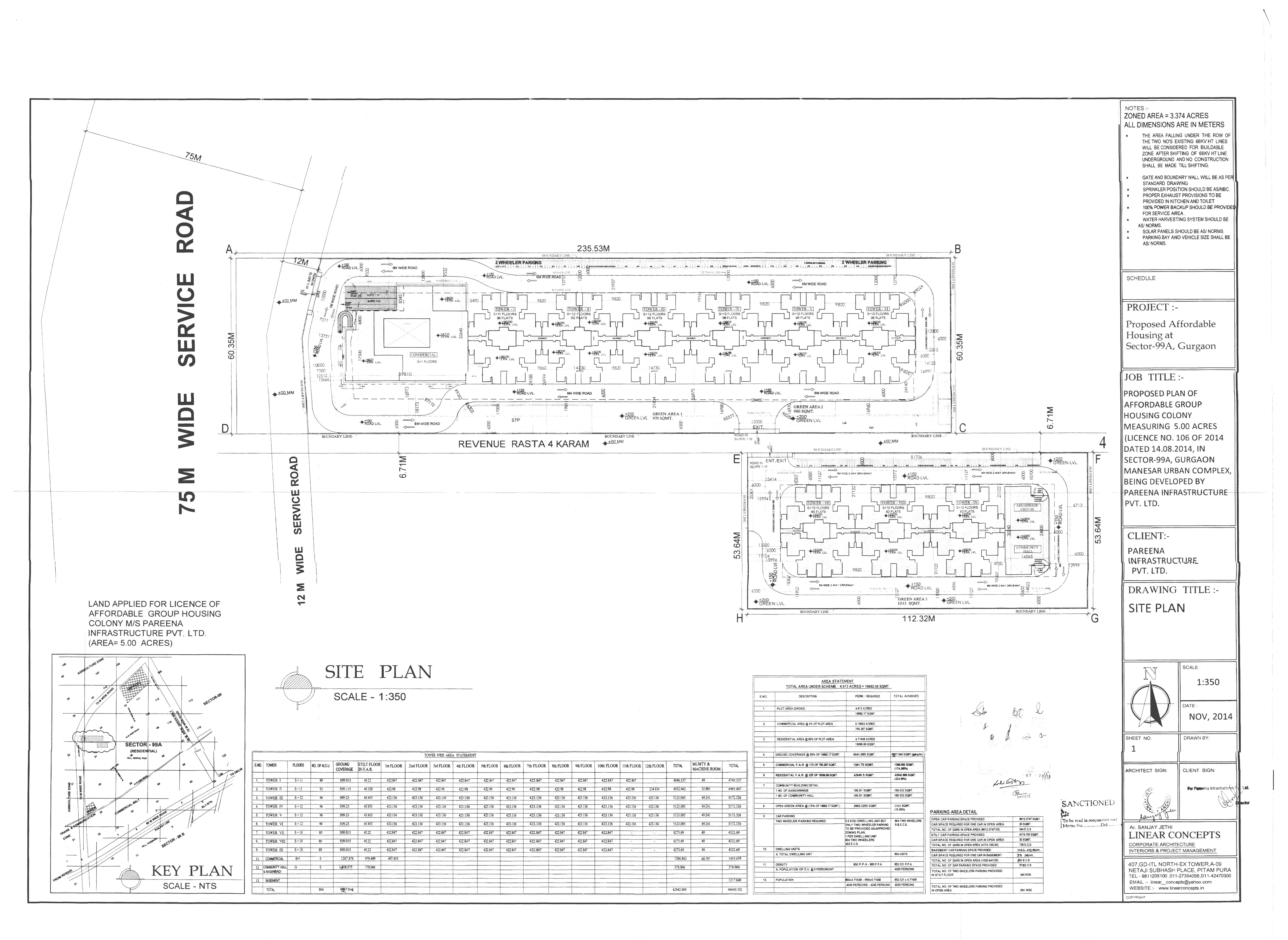 Site Layout - Pareena Infrastructure Private Limited